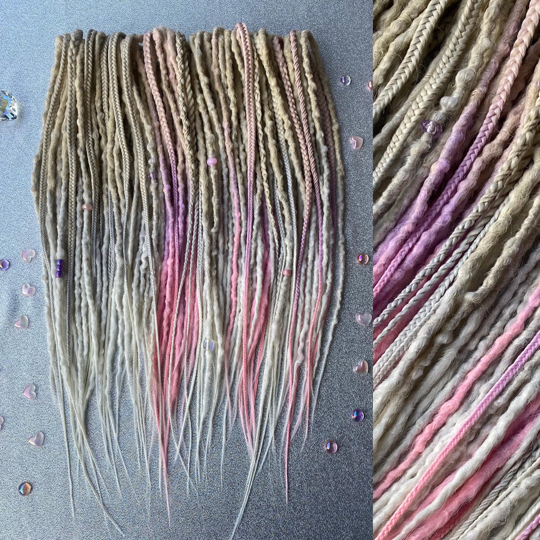 Blonde Synthetic Dreadlocks | Handmade Blonde Dread Sets – MeadowDreads